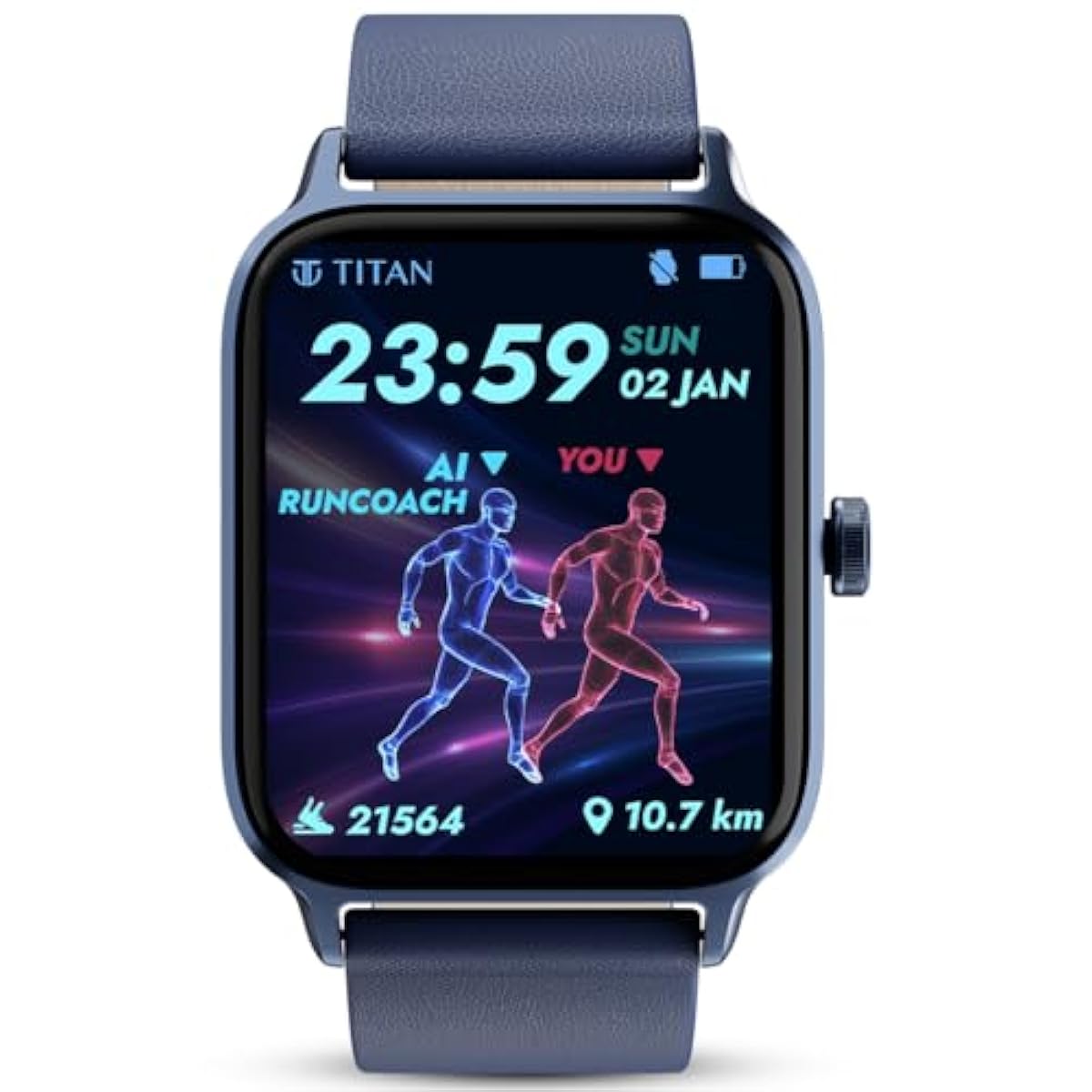 Titan Crest Premium Mesh Strap Smartwatch|1.43" AMOLED Display with AOD ...