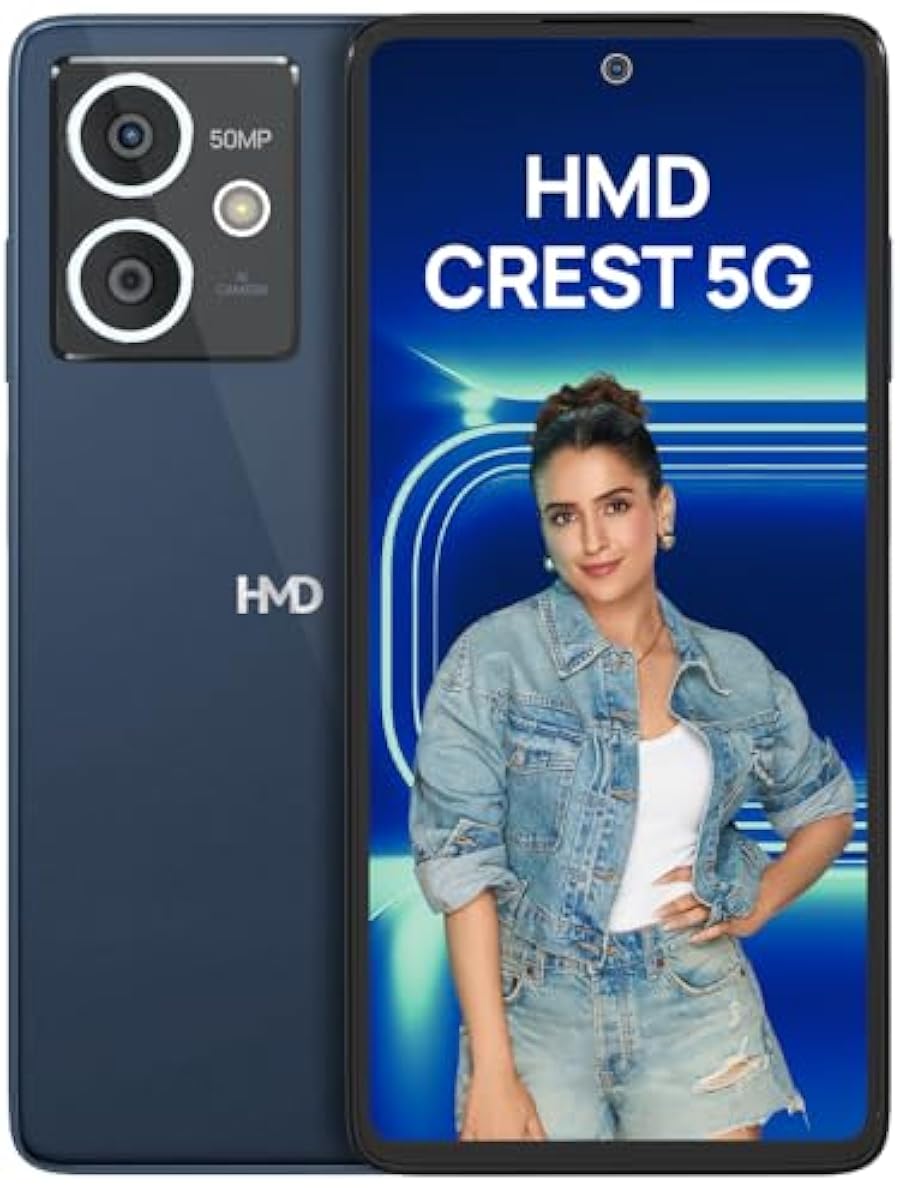 HMD Crest 5G | Segment First 50 MP Selfie Camera | 50 MP Dual Rear AI ...