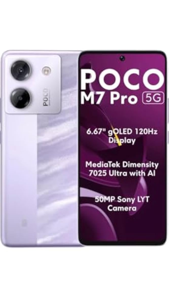 POCO M7 Pro 5G, Lavender Frost (6GB, 128GB) | eBay
